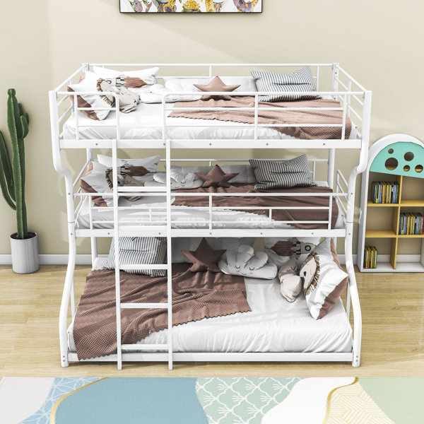 Isabelle & Max™ Heiko Full XL over Twin XL over Queen Triple Bunk Bed by Isabelle & Max | Wayfair